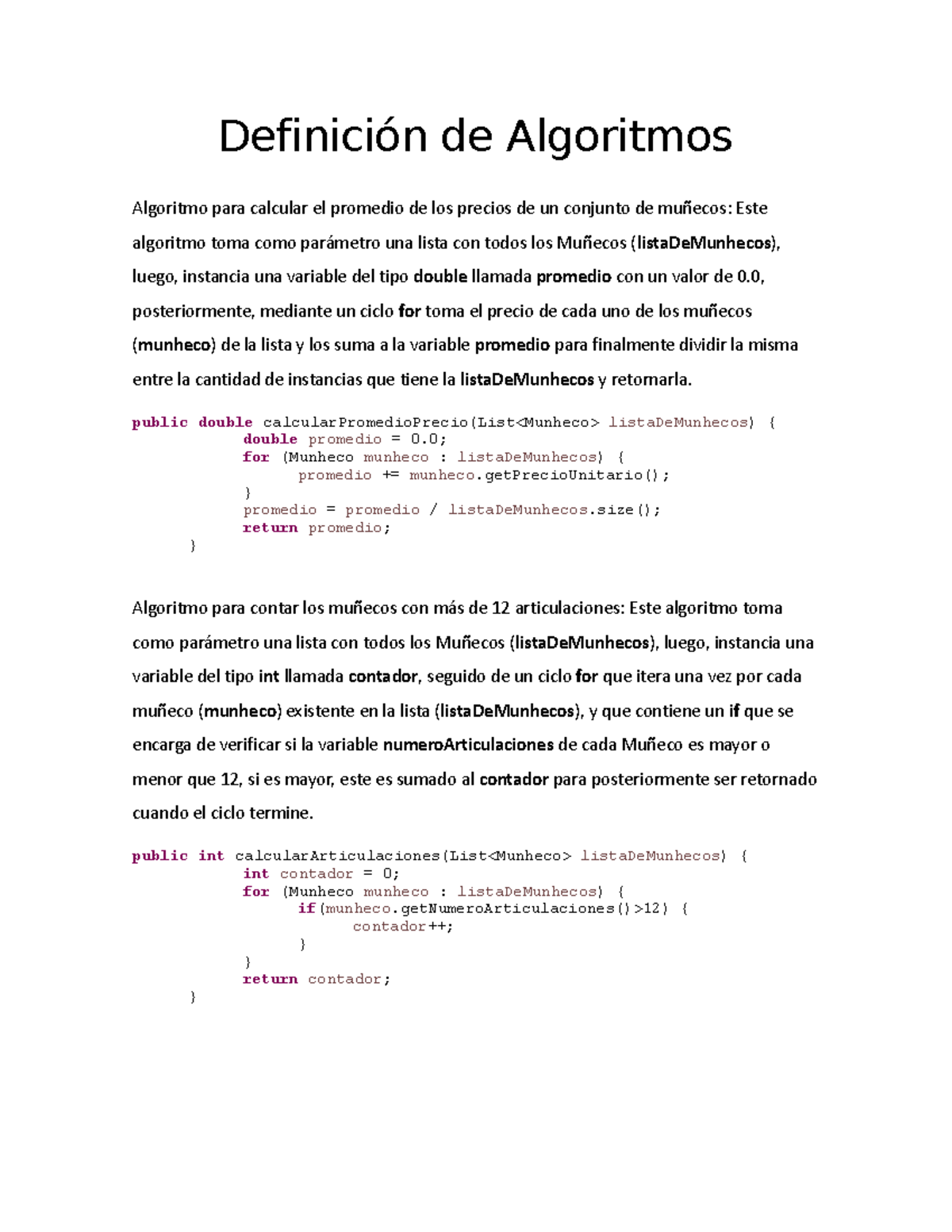 Definición de Algoritmos - Definición de Algoritmos Algoritmo para ...