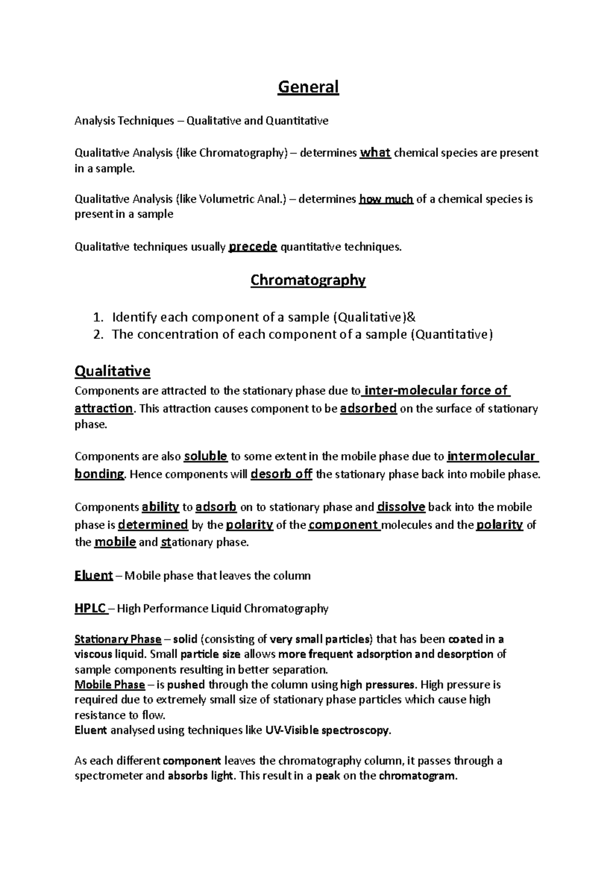 Notes 1 - General Analysis Techniques – Qualitative and Quantitative ...