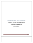 Database management systems laboratory - CS3481 - Studocu