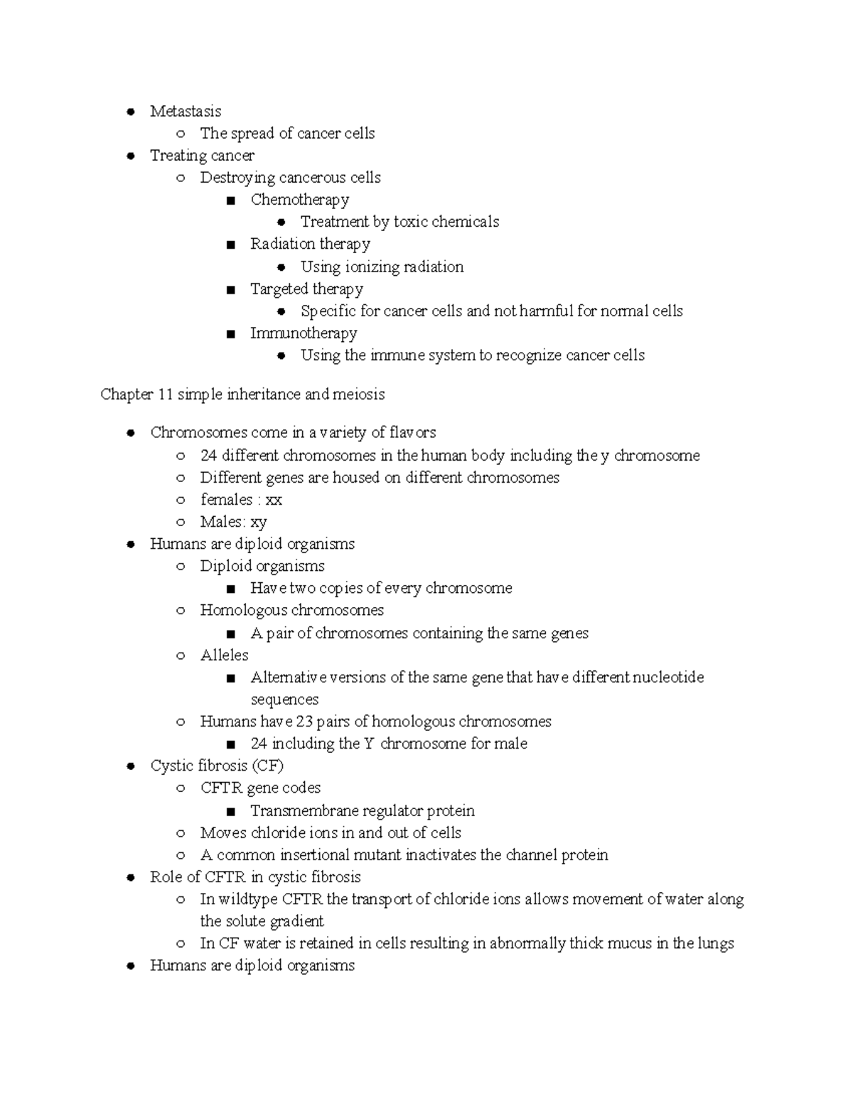 Bio 111 31-39 - Lecture notes for introduction to biology BIO 111 ...