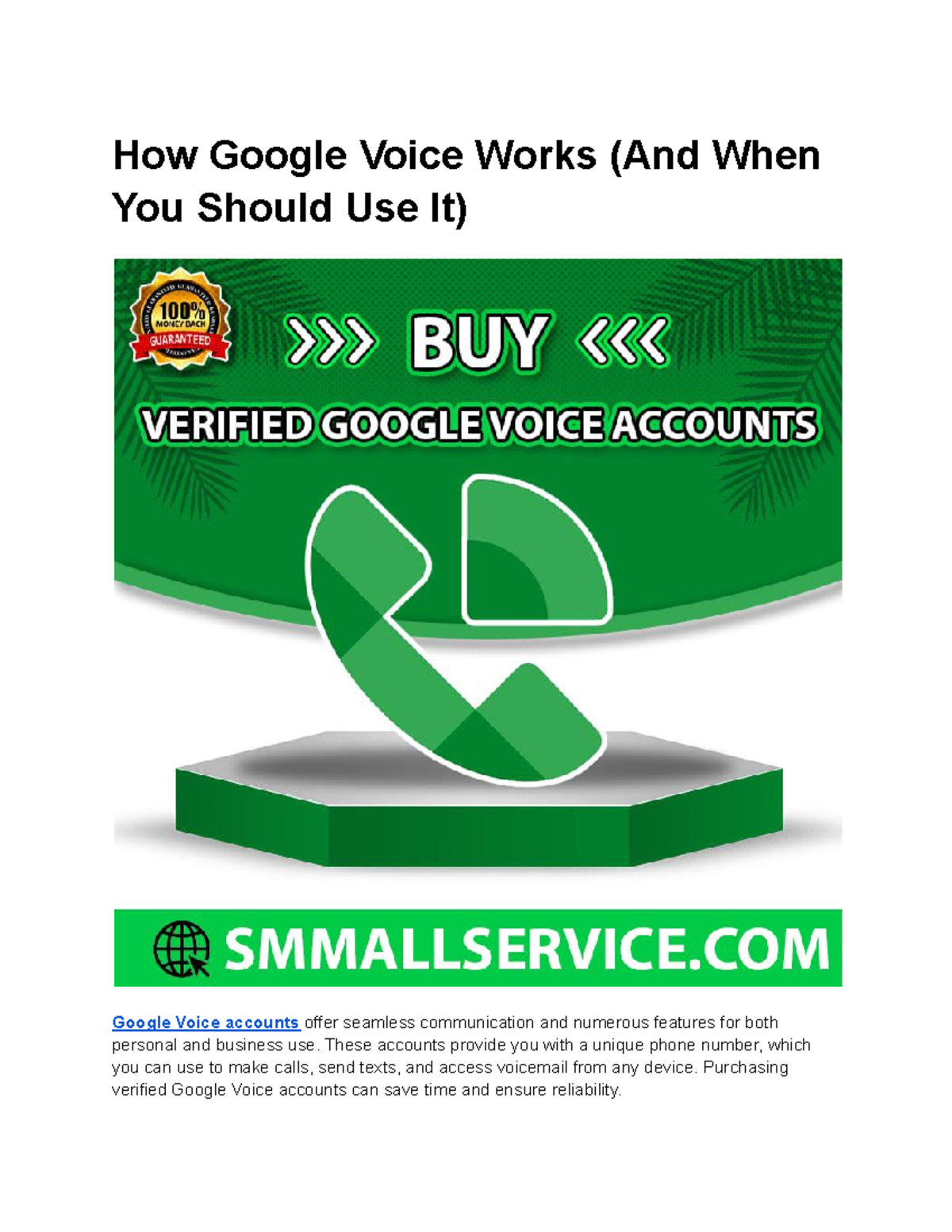 How Google Voice Works (And When You Should Use It) - How Google Voice ...