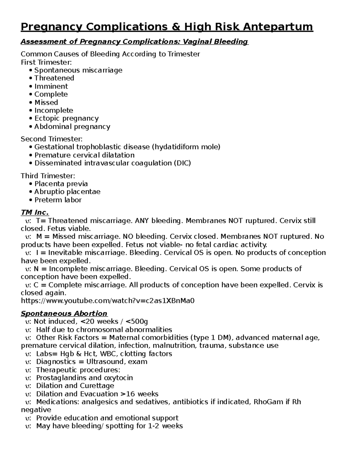 Maternal Exam 2 - PowerPoints with teacher notes - Pregnancy ...