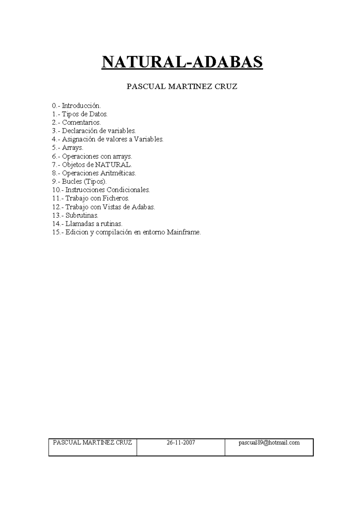 Natural- Adabas Pascual Martinez CRUZ - NATURAL-ADABAS PASCUAL MARTINEZ ...