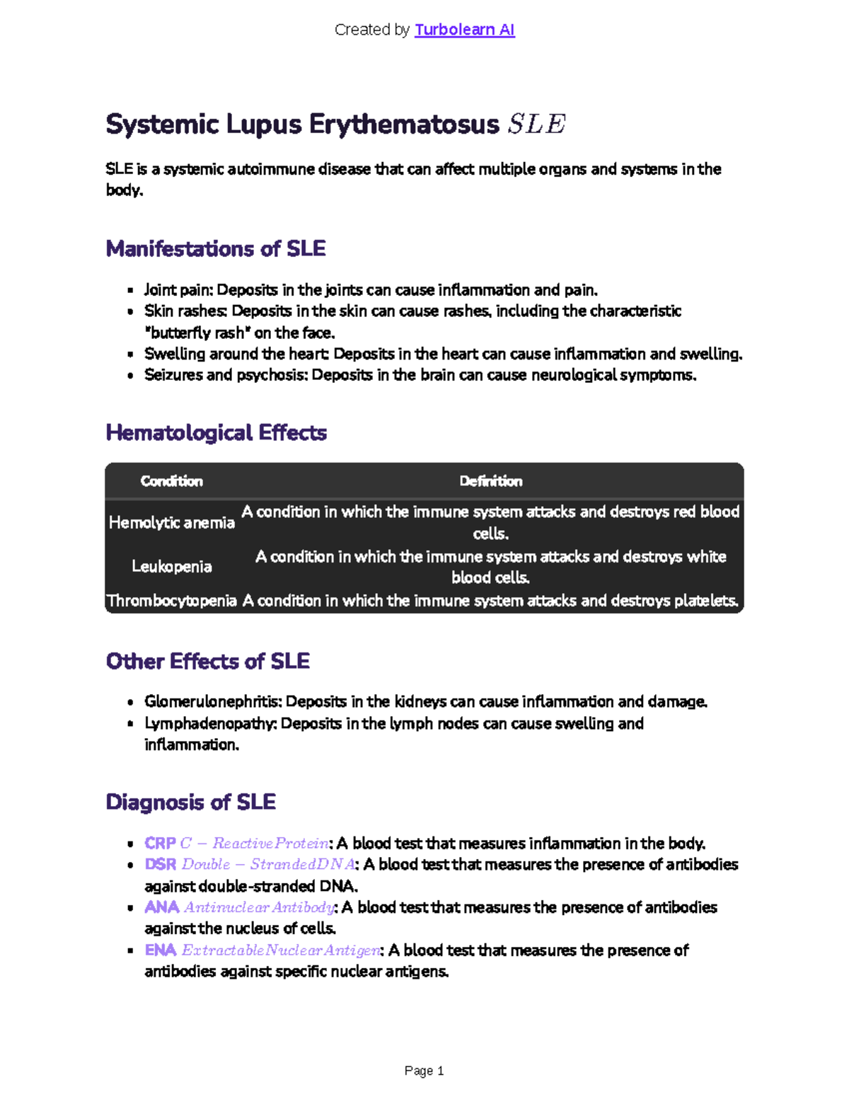 Overview of Autoimmune Diseases and Treatments - Systemic Lupus ...
