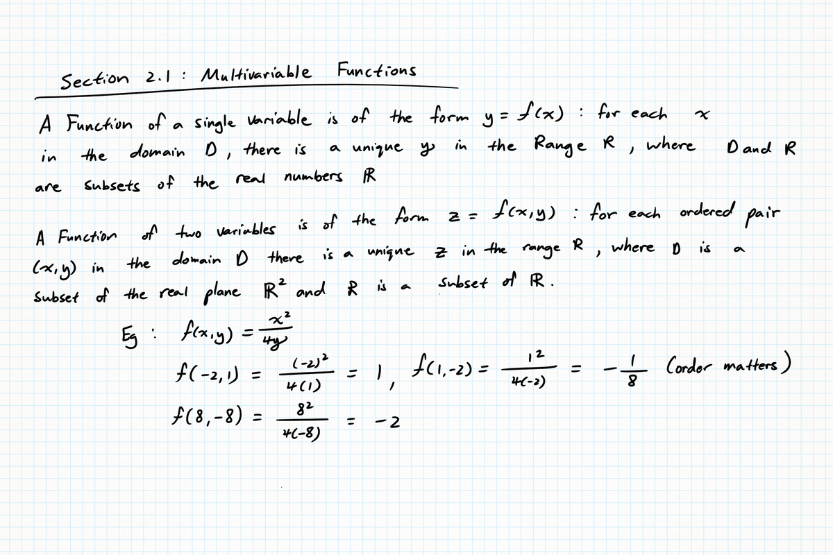 Math 2000 Multivariable - Math 2000 - Studocu