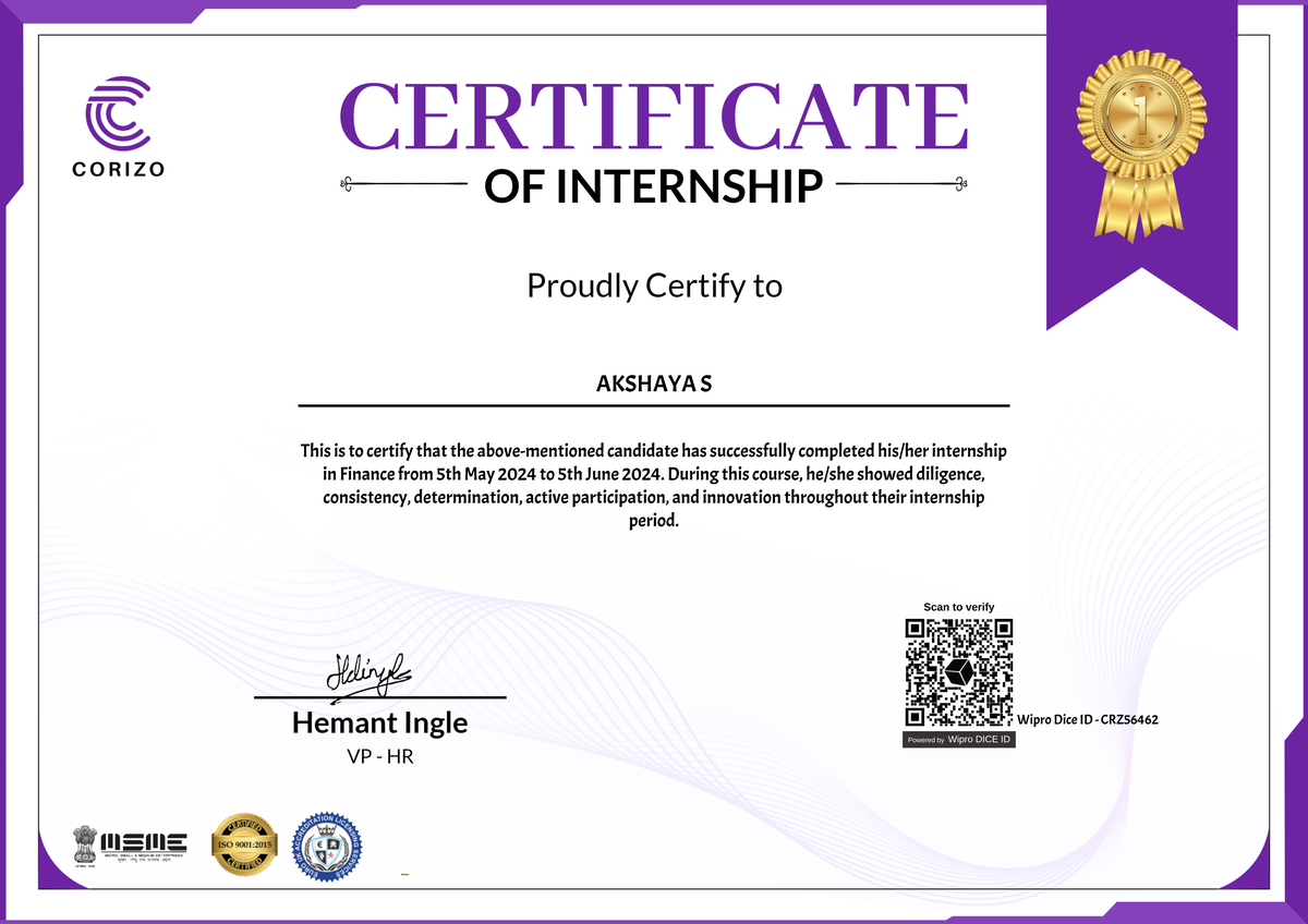 Corizo 1718717258924 - Jajajhs - CERTIFICATE CORIZO OF INTERNSHIP 33 ...