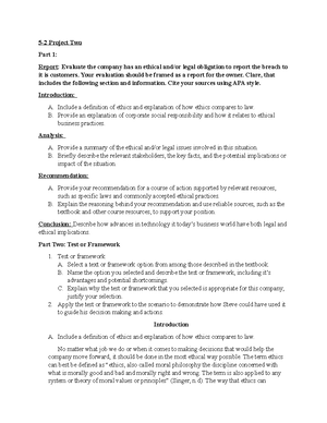 [Solved] Overview In the Module Two Project Proposal you chose your ...