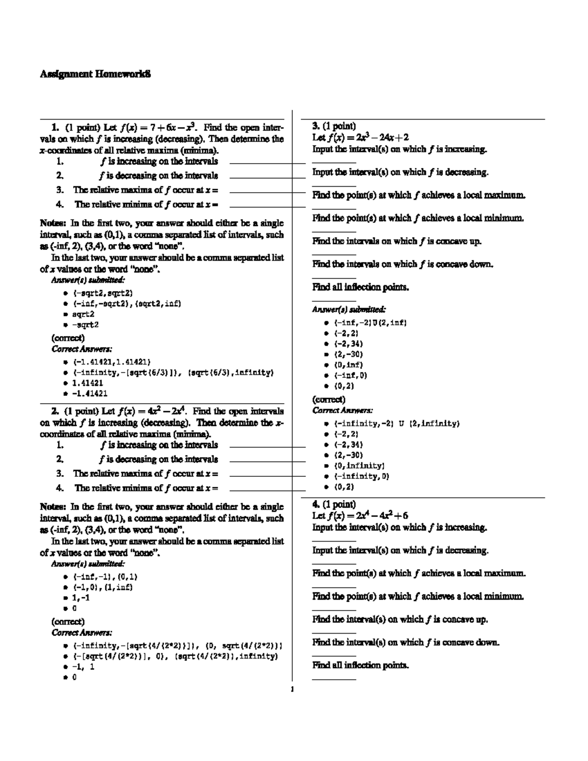 Maths HW 8 - CALC 1451 Assignment 8 - MATH 1451 - Studocu