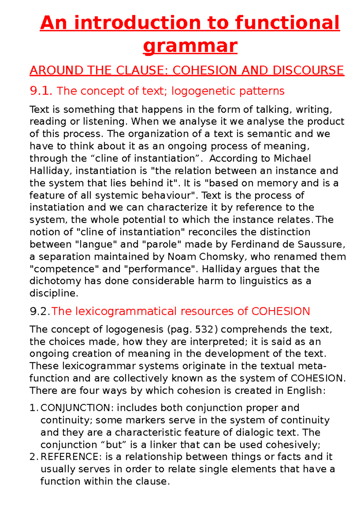 3. An introduction to functional grammar - The concept of logogenetic ...