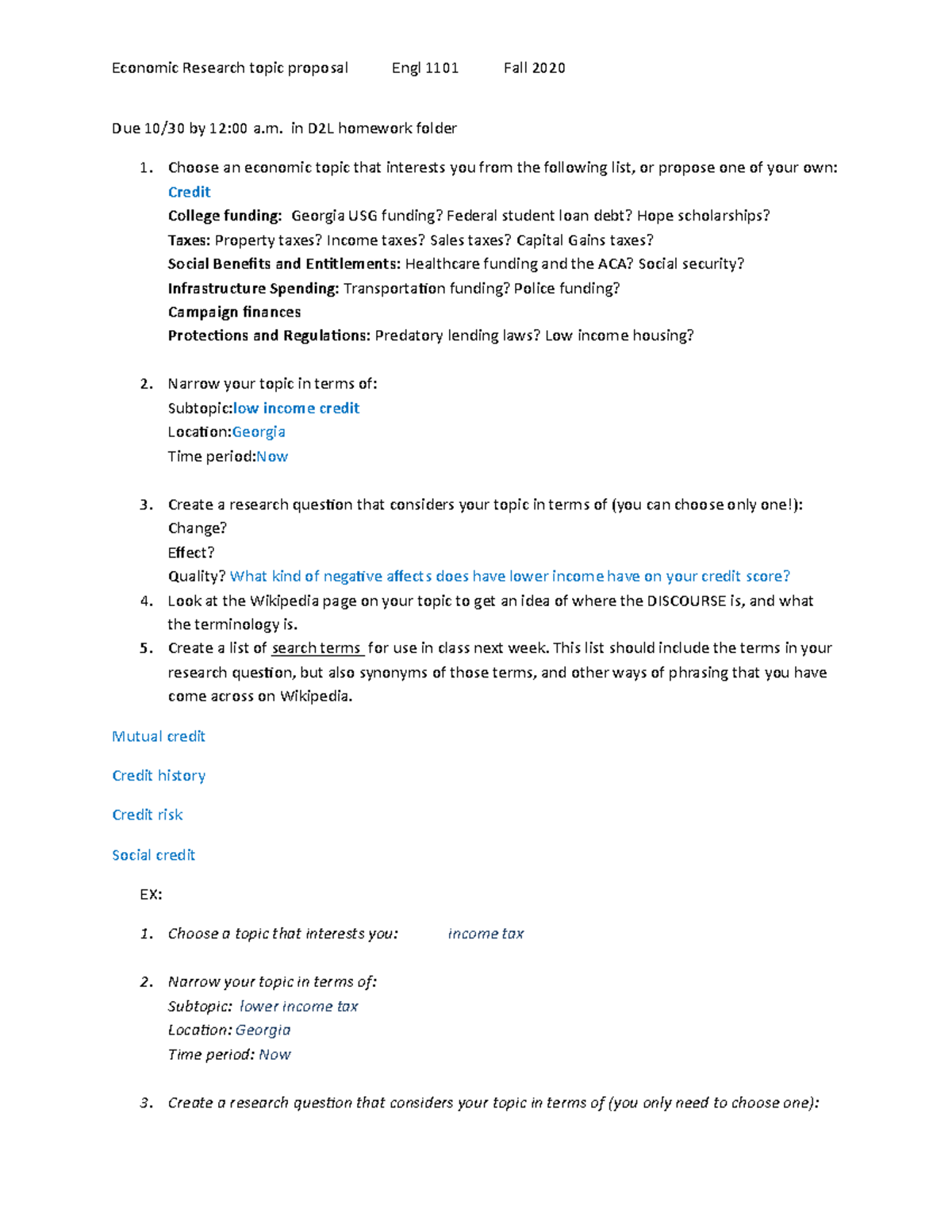 Research Topic Economics - Economic Research topic proposal Engl 1101 ...