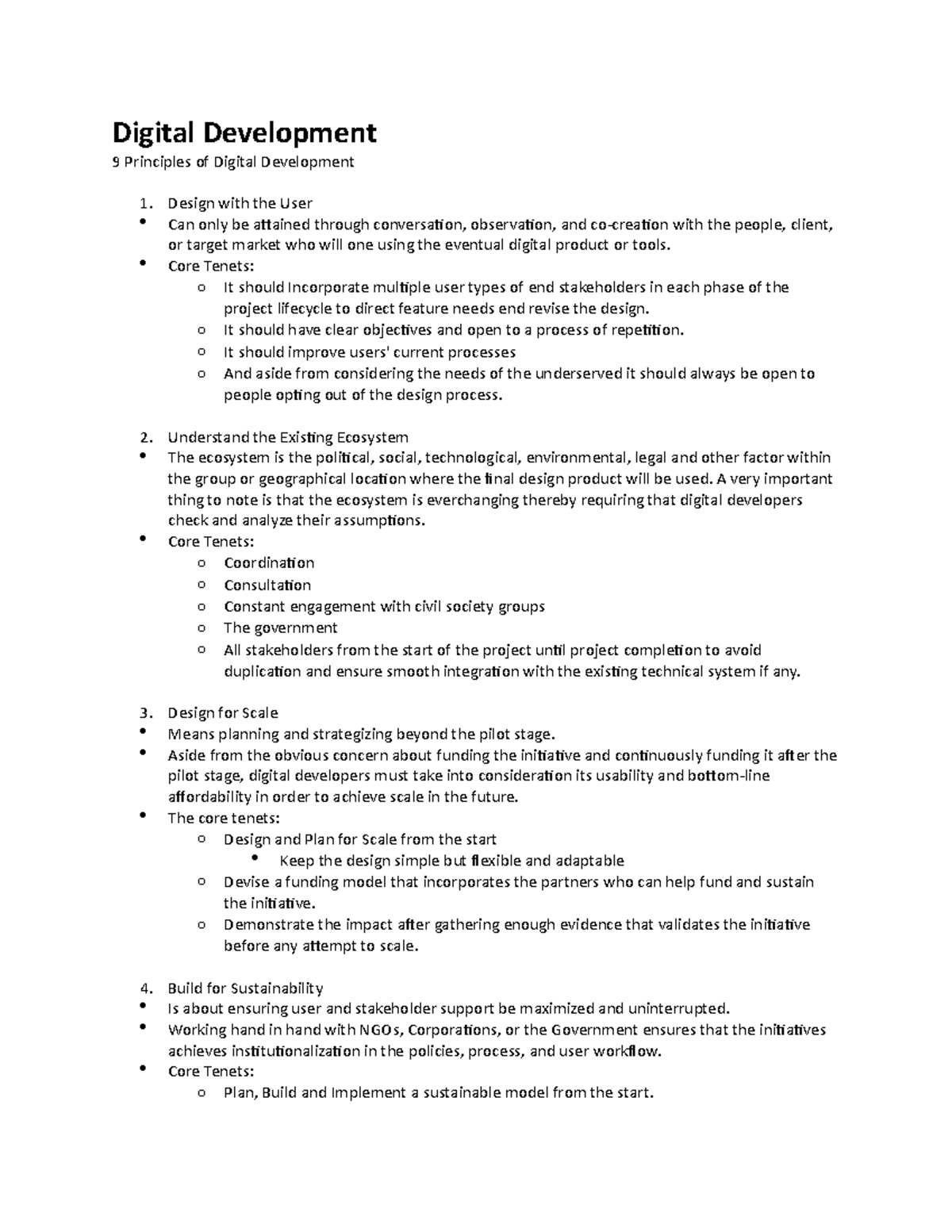 Lesson 2 Digital Development - Digital Development 9 Principles of ...