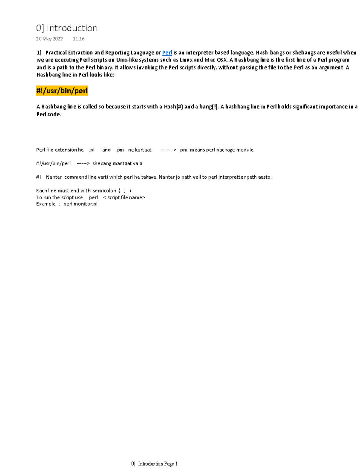 New perl - perl introduction - 1] Practical Extraction and Reporting ...