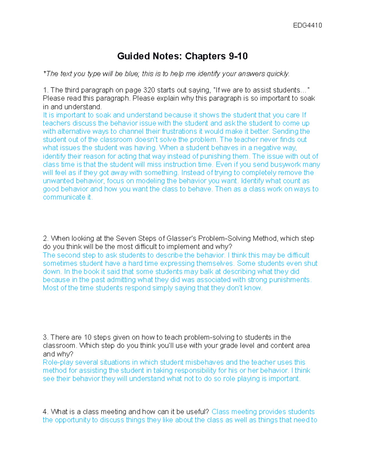 2019 1 EDG4410 Guided Notes Chapters 9-10 - EDG Guided Notes: Chapters ...