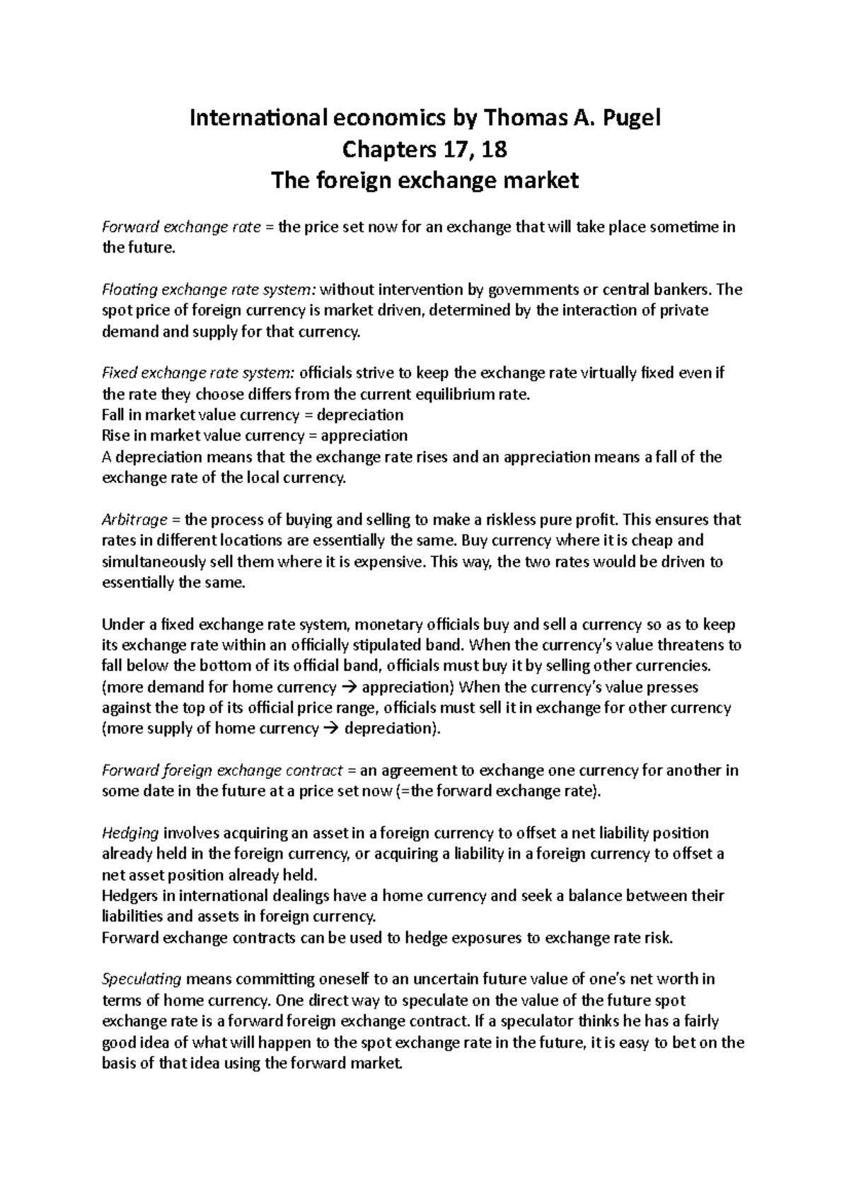 International economics topics - International economics by Thomas A ...