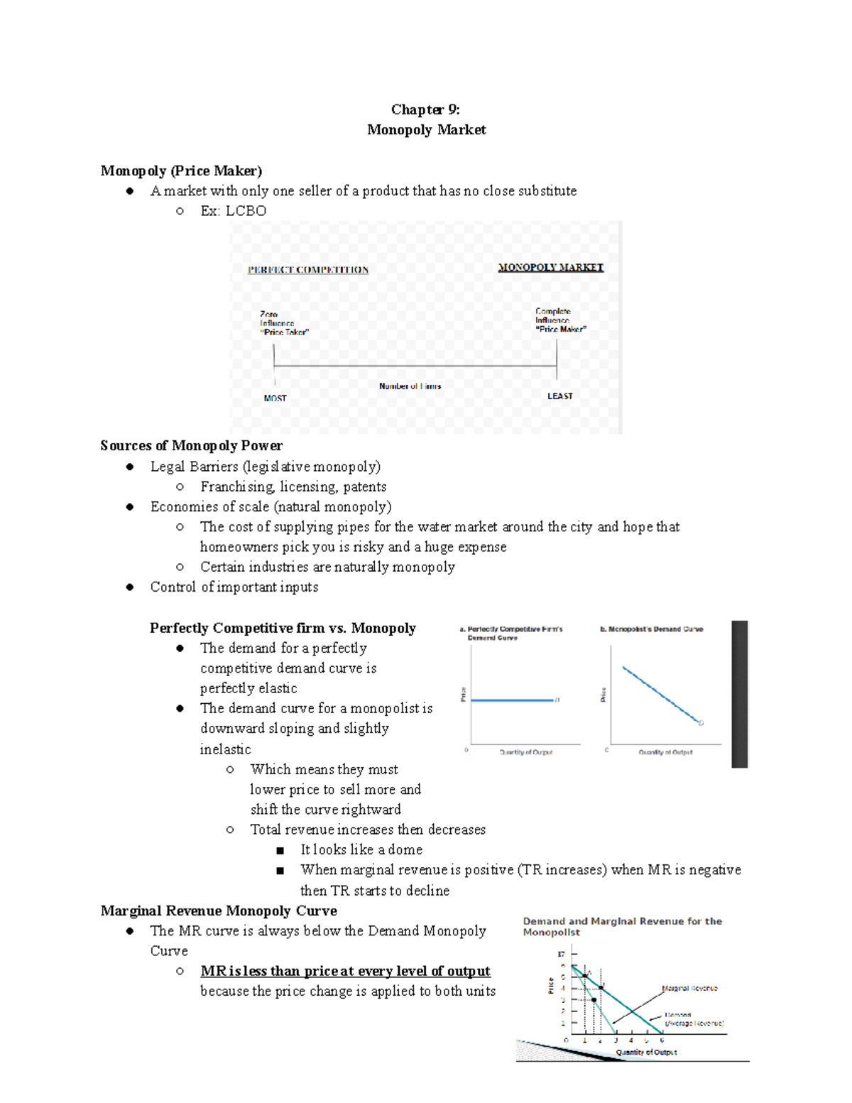 Chapter 9 Monopoly - Professor: Colin Kovacs - Chapter 9: Monopoly ...