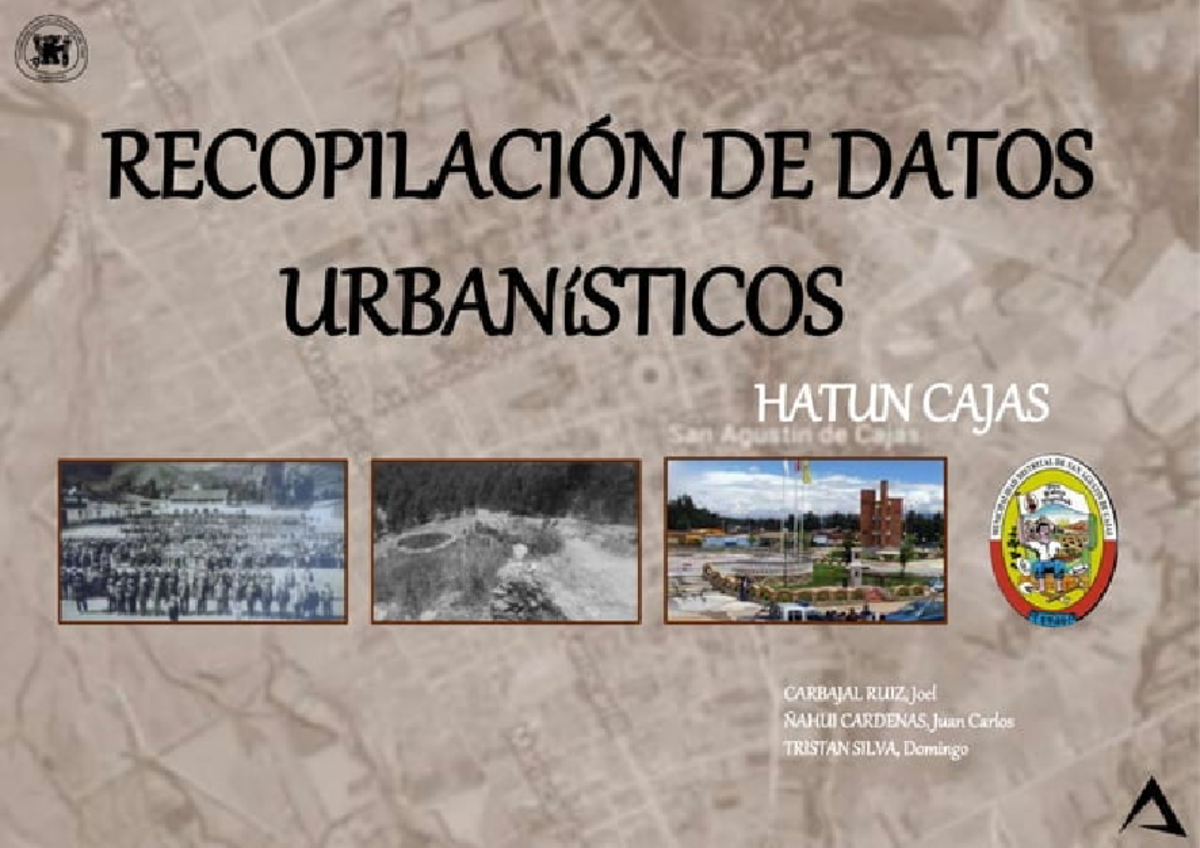 Joel Carbajal Ruiz 1-urba-cajaspptx - RECOPILACIÓN DE DATOS ...