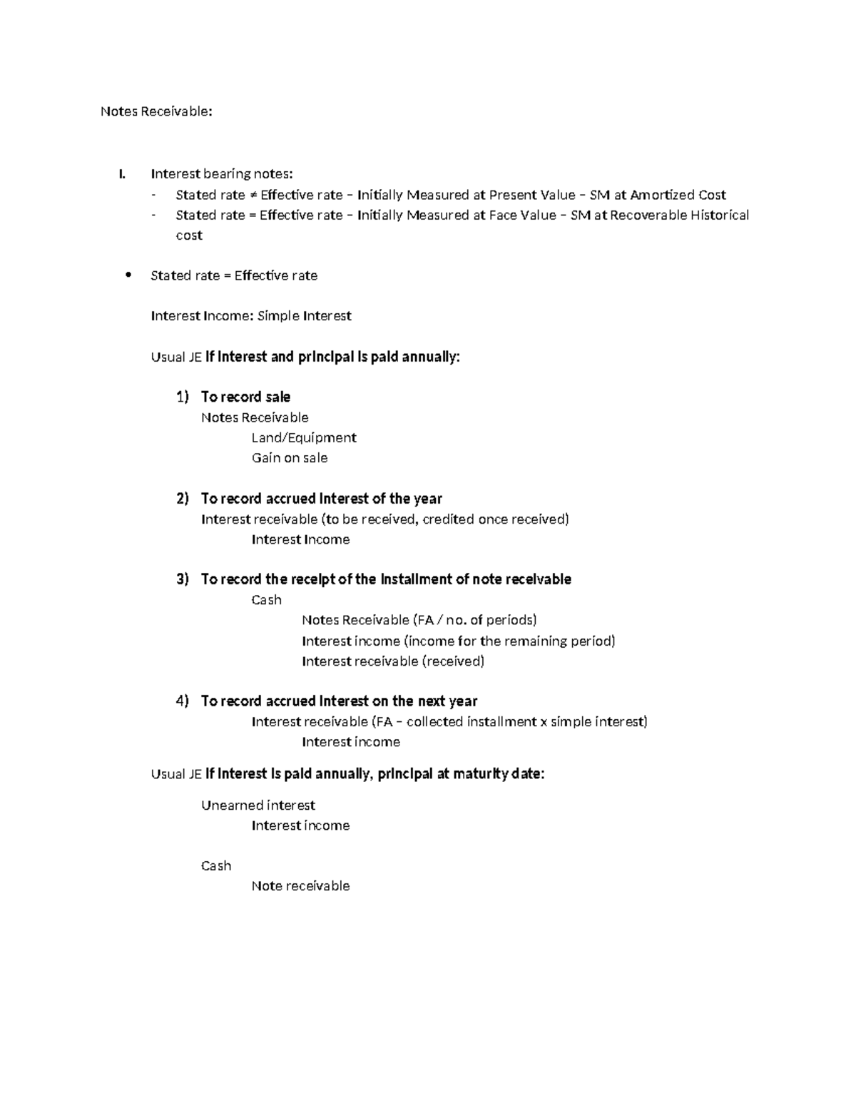 Receivables - AR-NR-Receivable Financing - Notes Receivable: I ...