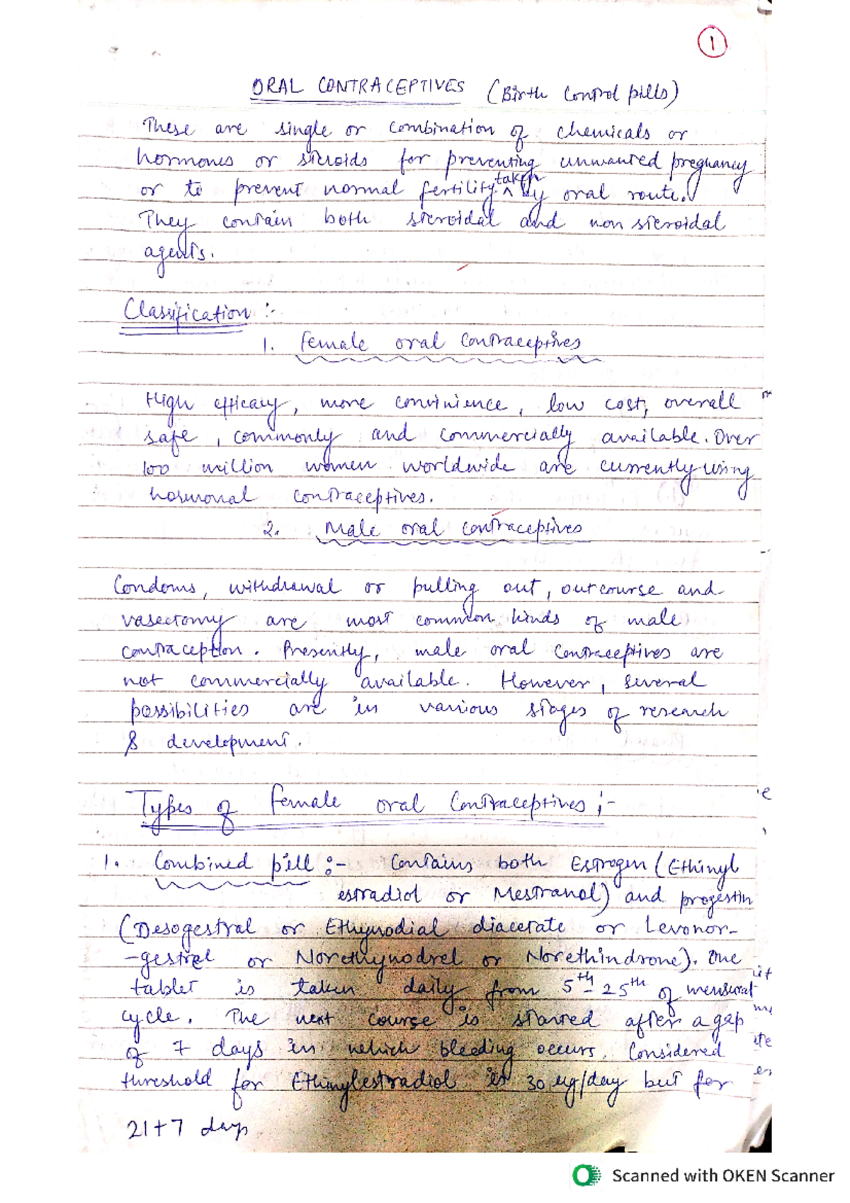 Oral contraceptive - pharmaceutical analysis - Studocu