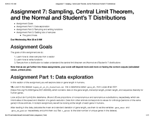 Assignment 2: Simulation, binomial probabilities, and plotting - Learn how to sample and ...