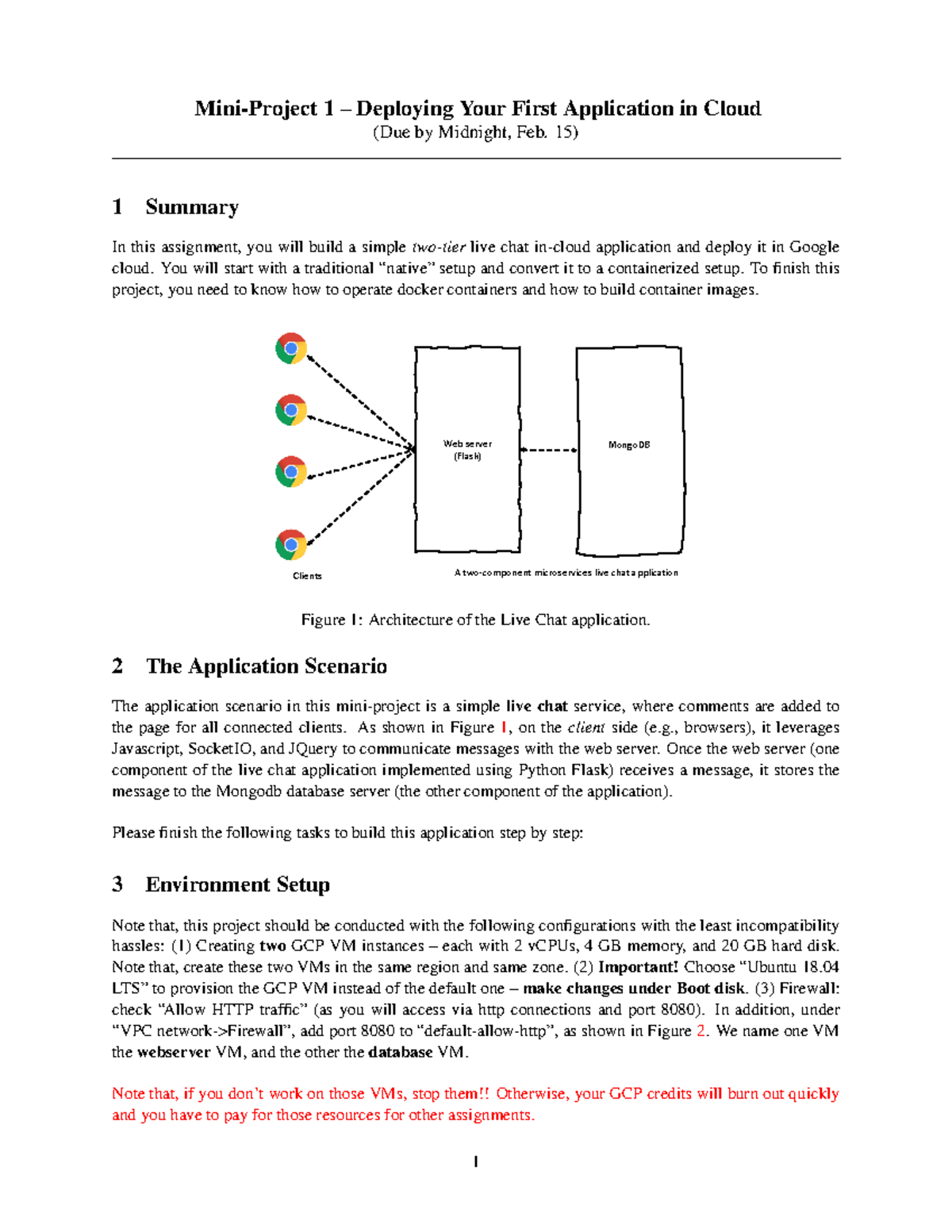 CS552 SP2023 Mini Proj 1 - Mini-Project 1 – Deploying Your First ...