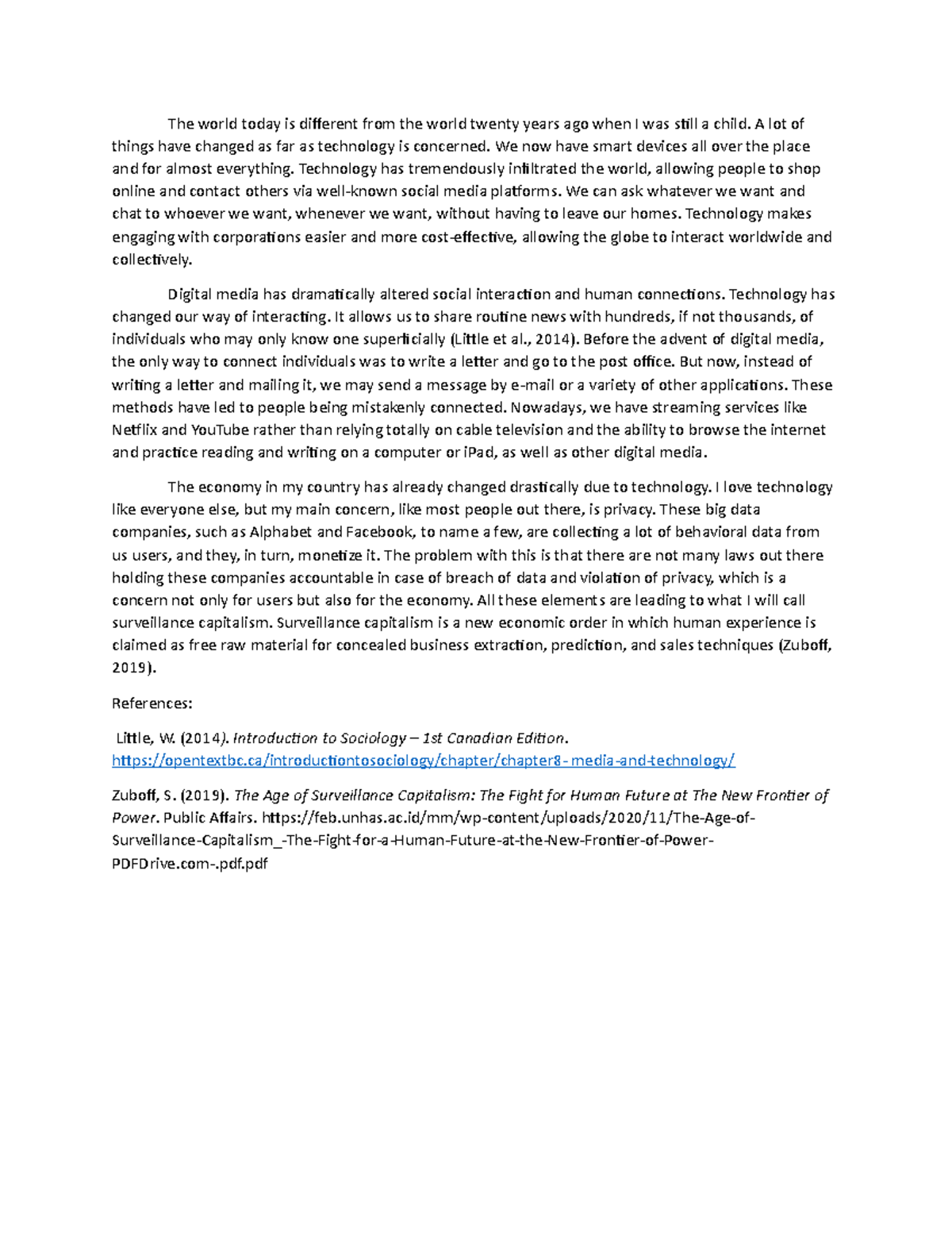 Introduction to Sociology SOC 1502 Discussion Forum unit 5 - The world ...