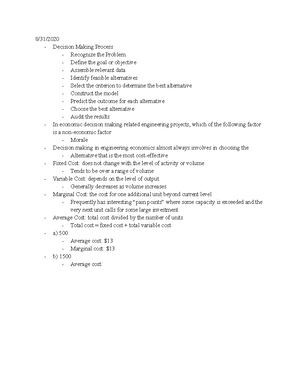 Lecture 10 (Engineering Economics) - Capital Recovery & Equivalent ...