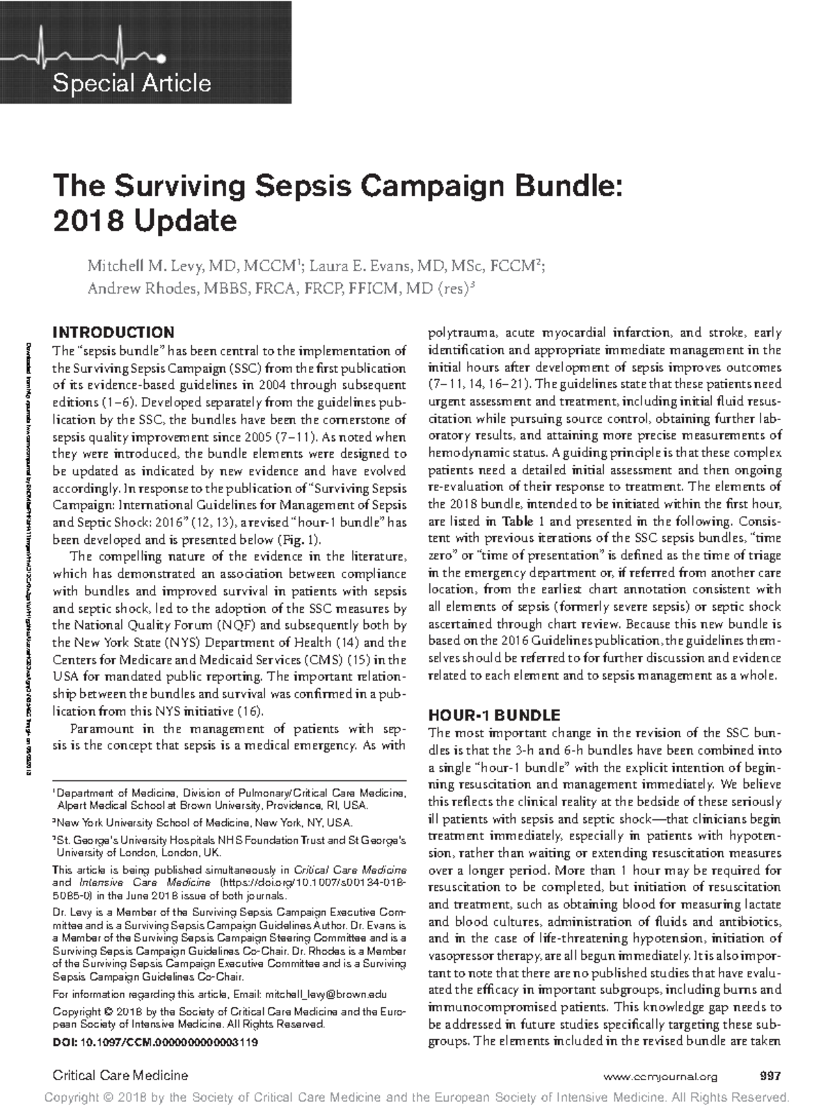 The Surviving Sepsis Campaign Bundle 2018 Update - Downloaded from ...
