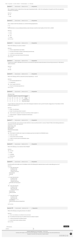 CS 2203 - UoPeople - Databases 1 - Studocu