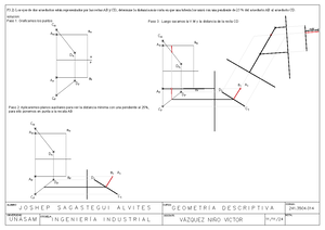 P3.1 (04p) Determinar la distancia del del punto “O” a la recta AB ...