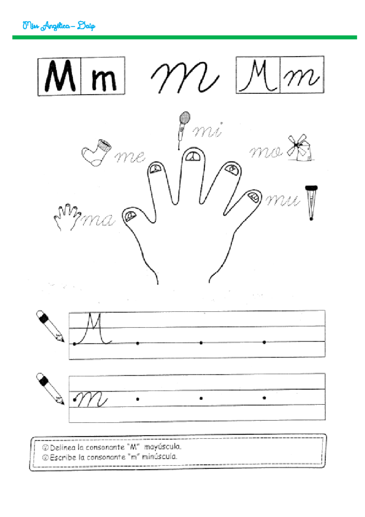 Consonante M - Comunicación Pedagógica - Studocu