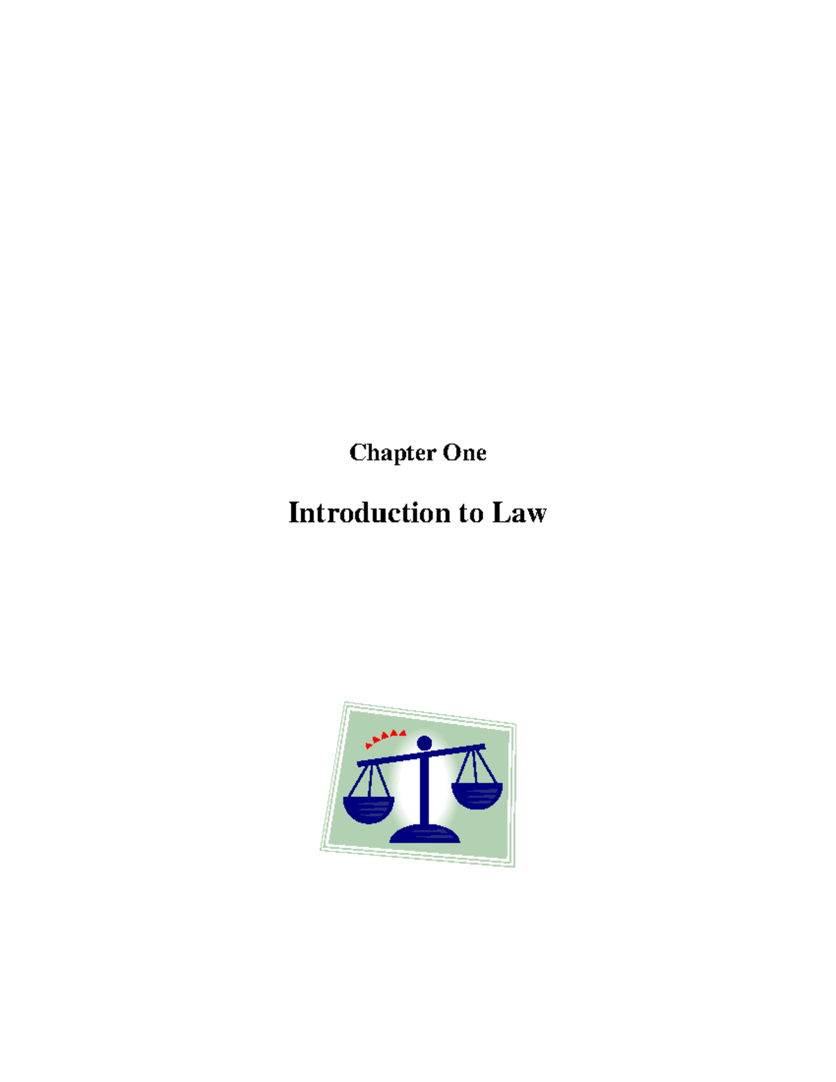 chapter 1 part 1 Definition and Characteristics of Law - Chapter One ...