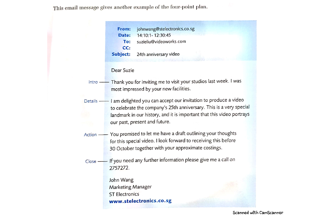 Example email - EWC - English for Critical Academic Reading - Studocu
