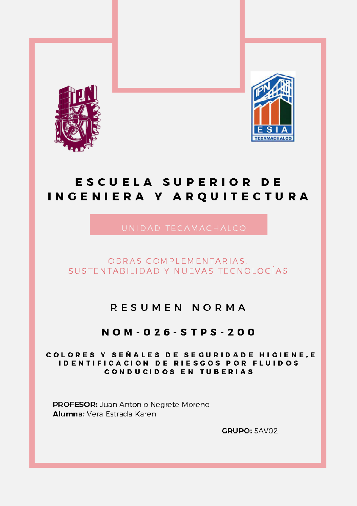 Ilide - sasasas - R E S U M E N N O R M A N O M - 0 2 6 - S T P S - 2 0 0 C O L O R E S Y S E Ñ ...