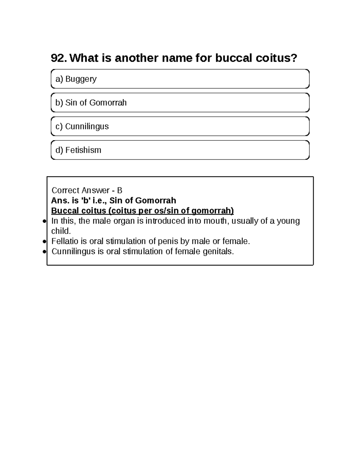 Forensic Medicine-3 - notes - 92. What is another name for buccal ...