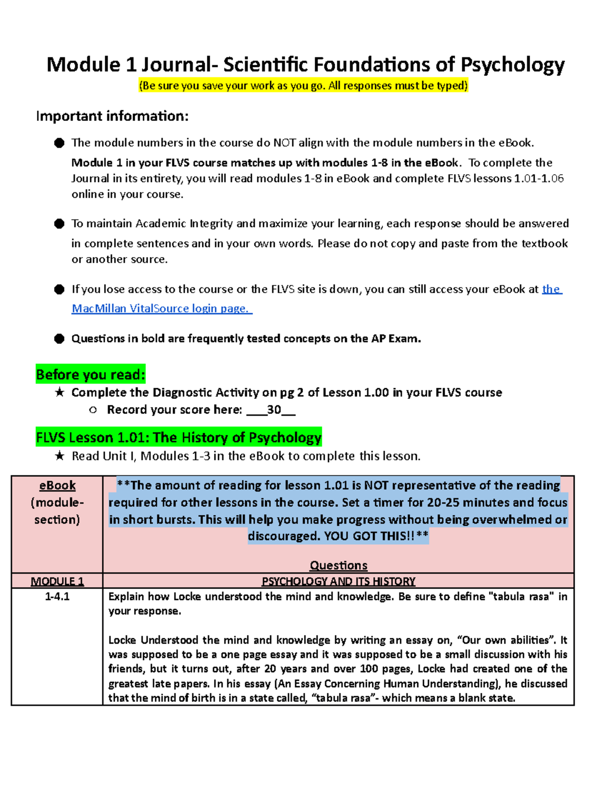 Copy of Mod 1 Journal - Module 1 Journal- Scientific Foundations of ...
