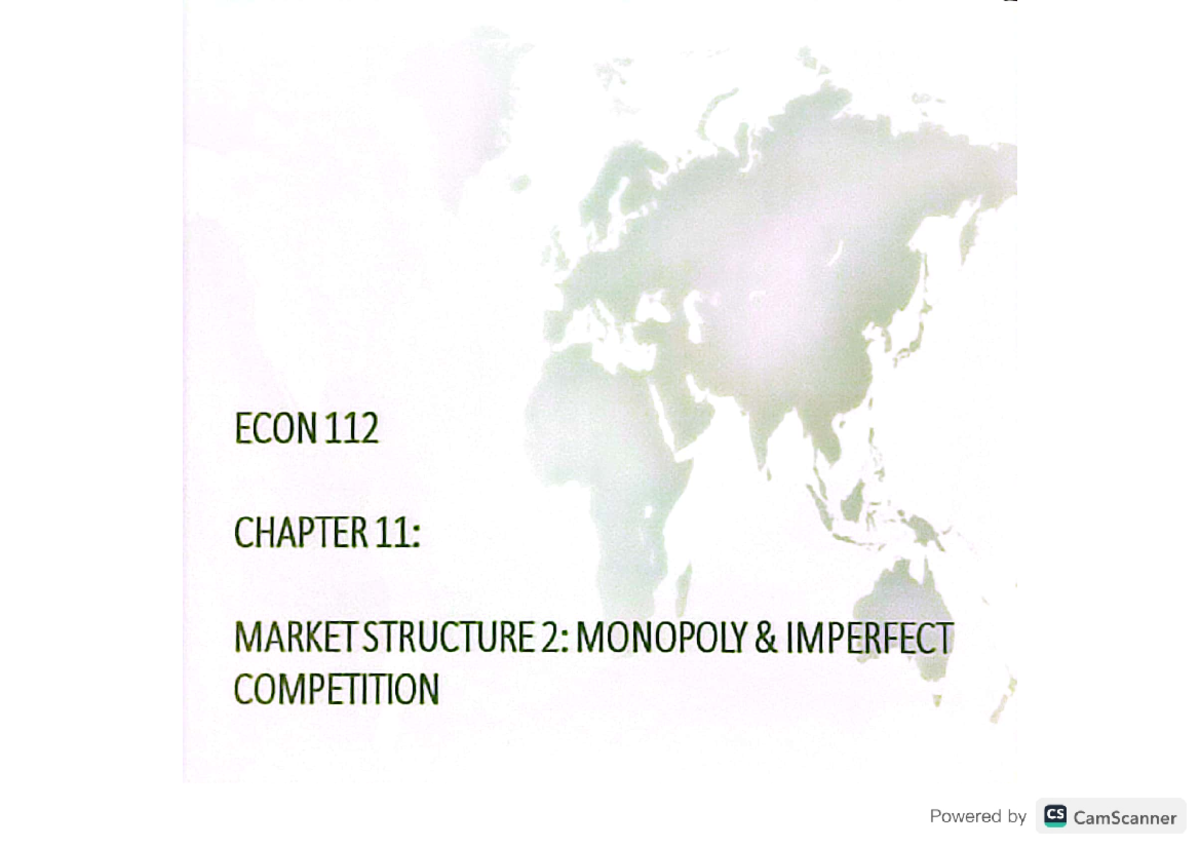 Econ chapter 11 - ECON121 - Studocu