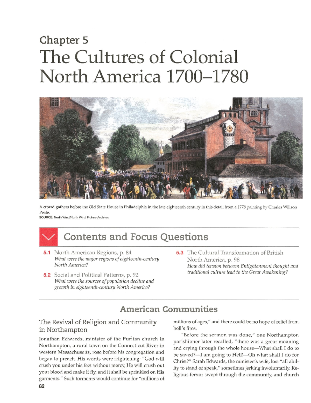 Apush Ch 5 Reading - i dont know - Chapter 5 The Cultures of Colonial ...