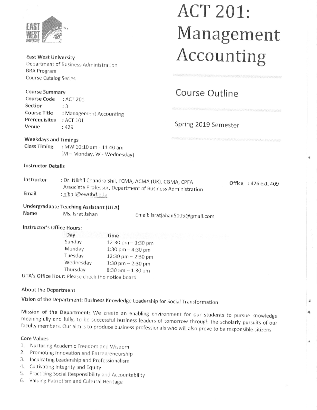 Act201 - Financial Accounting - Studocu