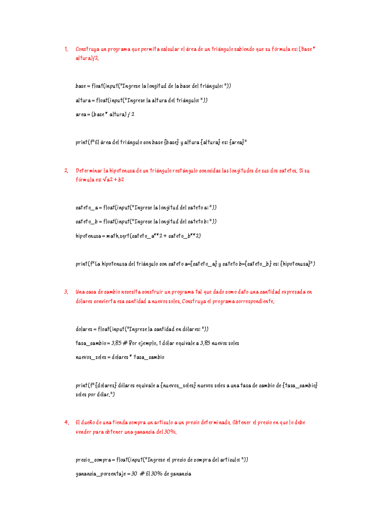 Programa - Jjhgh - Construya un programa que permita calcular el área ...