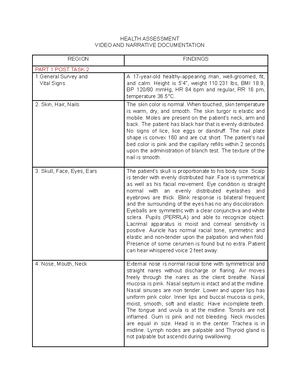 Return Demonstration Script for Vital Signs (for guide ony) - Script ...