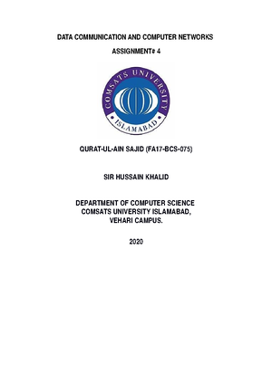 Assignment 1 solved - Q 1) Explain any two network architectures which are layered based (other ...