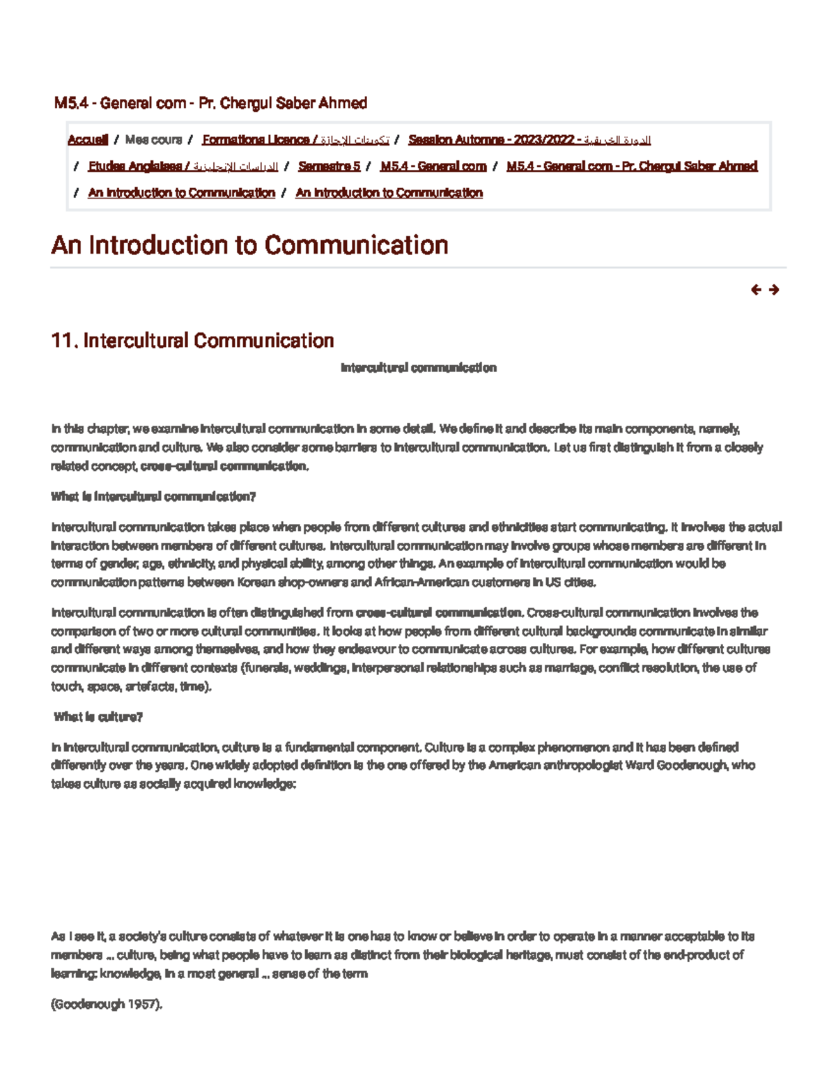 An Introduction to Communication Intercultural Communication - Accueil ...