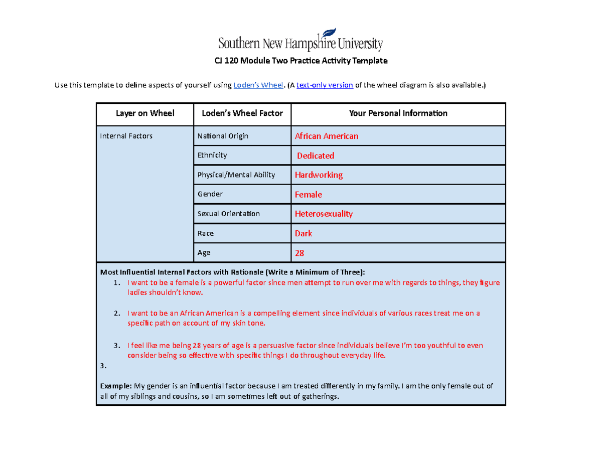 2-1 Practice Activity Template - CJ 120 Module Two Practice Activity ...