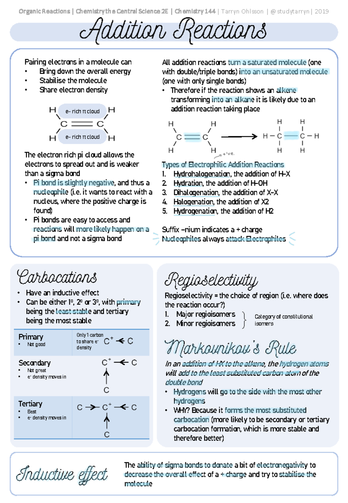 Organic Reactions - ####### Primary Not good Only 1 carbon to share e ...