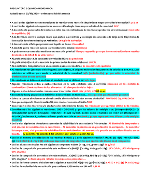 Examen Trabajo Práctico 3 [TP3] quimica - Trabajo Práctico 3 [TP3] Comenzado: 22 de sep en 16 ...