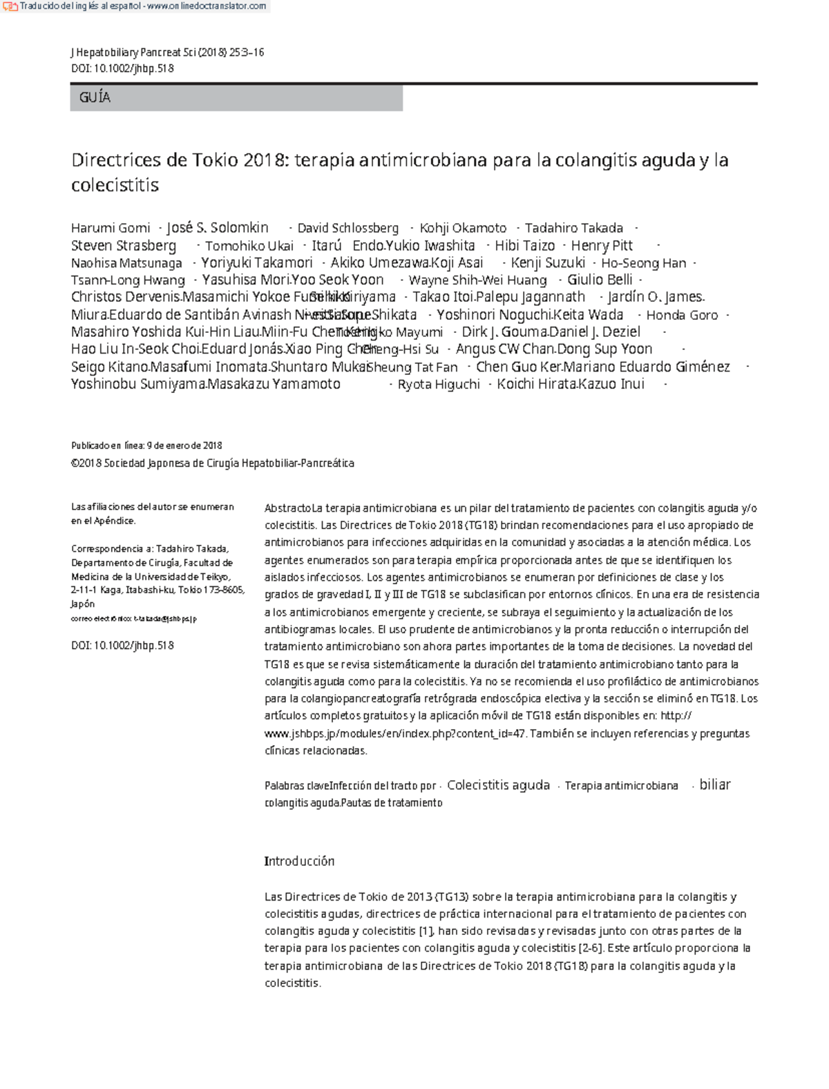 GPC Tokio 2018 ATB Colecistitis Y Colasngitis - J Hepatobiliary ...