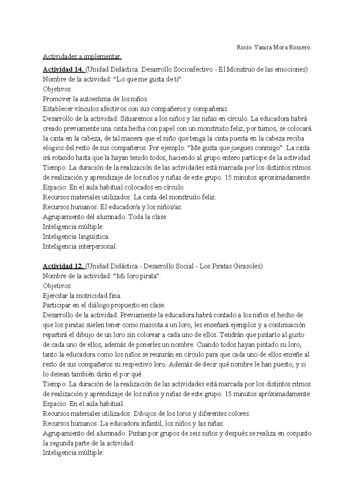 Actividades para implementar (Yanira Mora) - Rocío Yanira Mora Romero ...