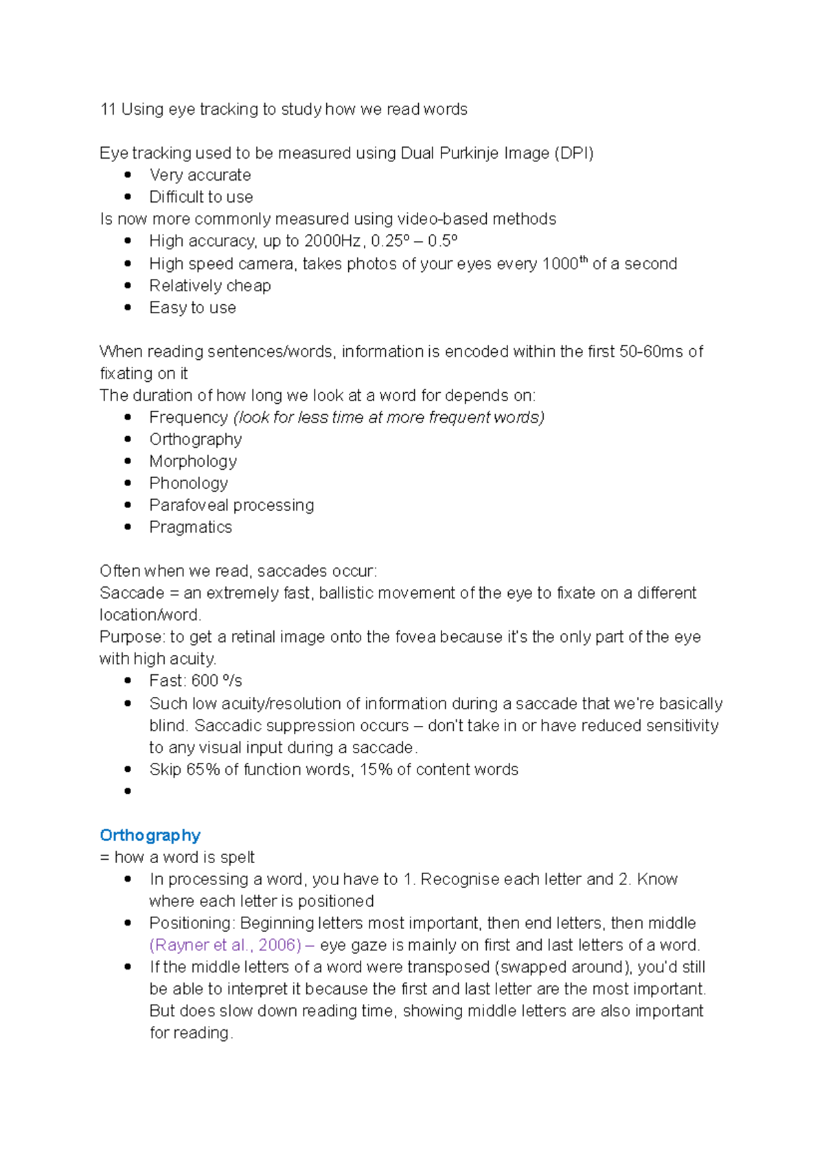 11 Eye tracking and reading - 11 Using eye tracking to study how we ...
