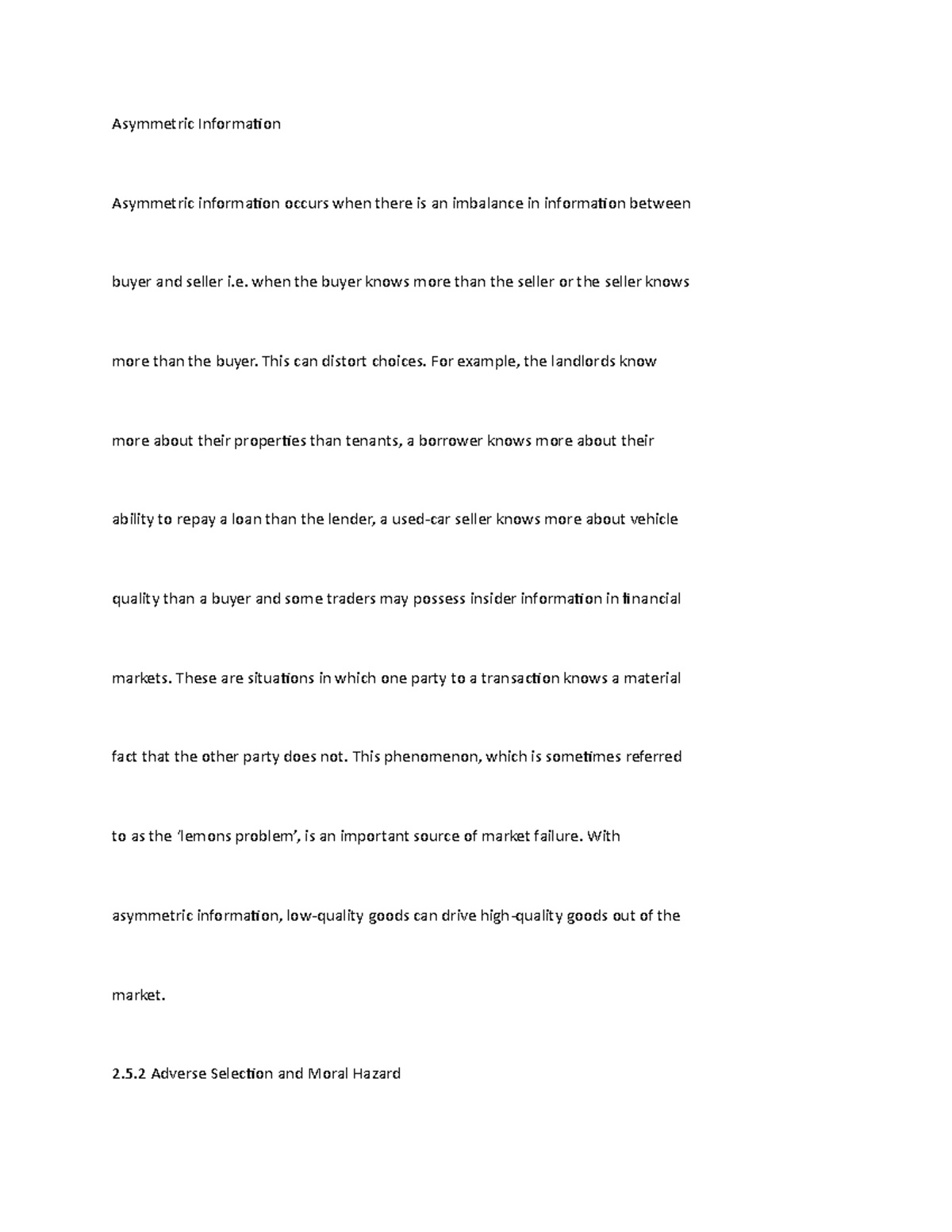Asymmetric Info-WPS Office - Asymmetric Information Asymmetric ...