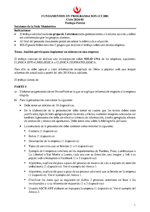 Fundamentos de Programación - UPC - Studocu